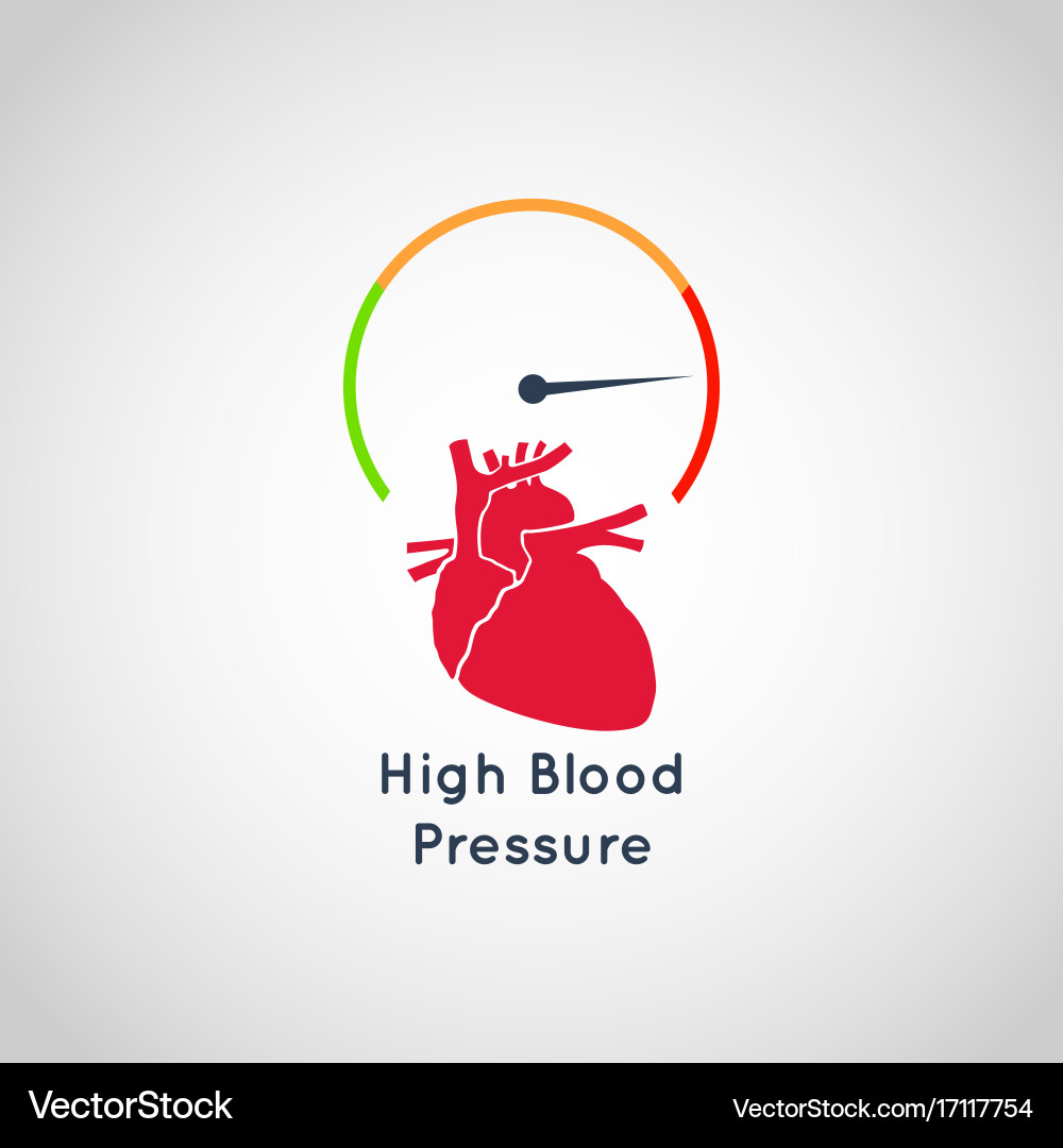 High blood pressure icon design Royalty Free Vector Image