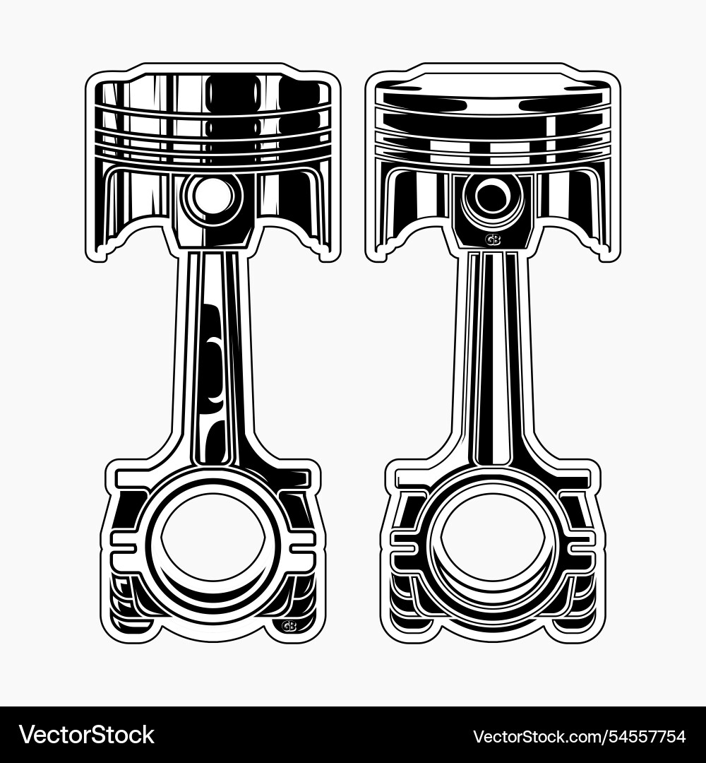 Piston Royalty Free Vector Image - VectorStock