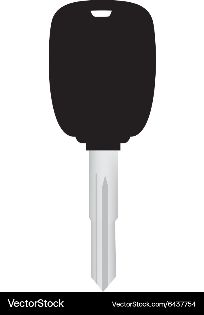 Realistic Car Key - Back View Royalty Free Vector Image