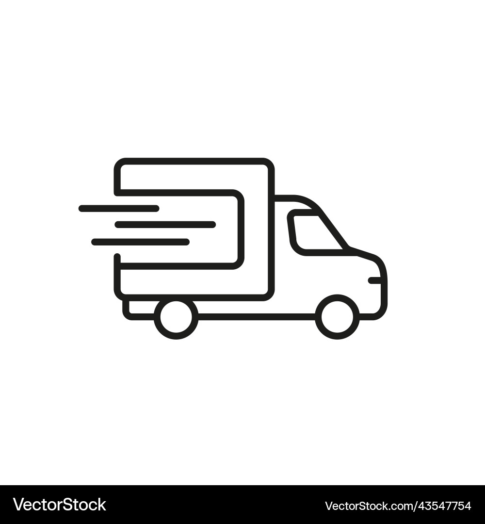 Truck icon delivery service symbol Royalty Free Vector Image