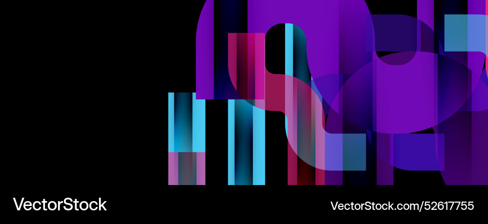 Lines abstract letter style design background Vector Image