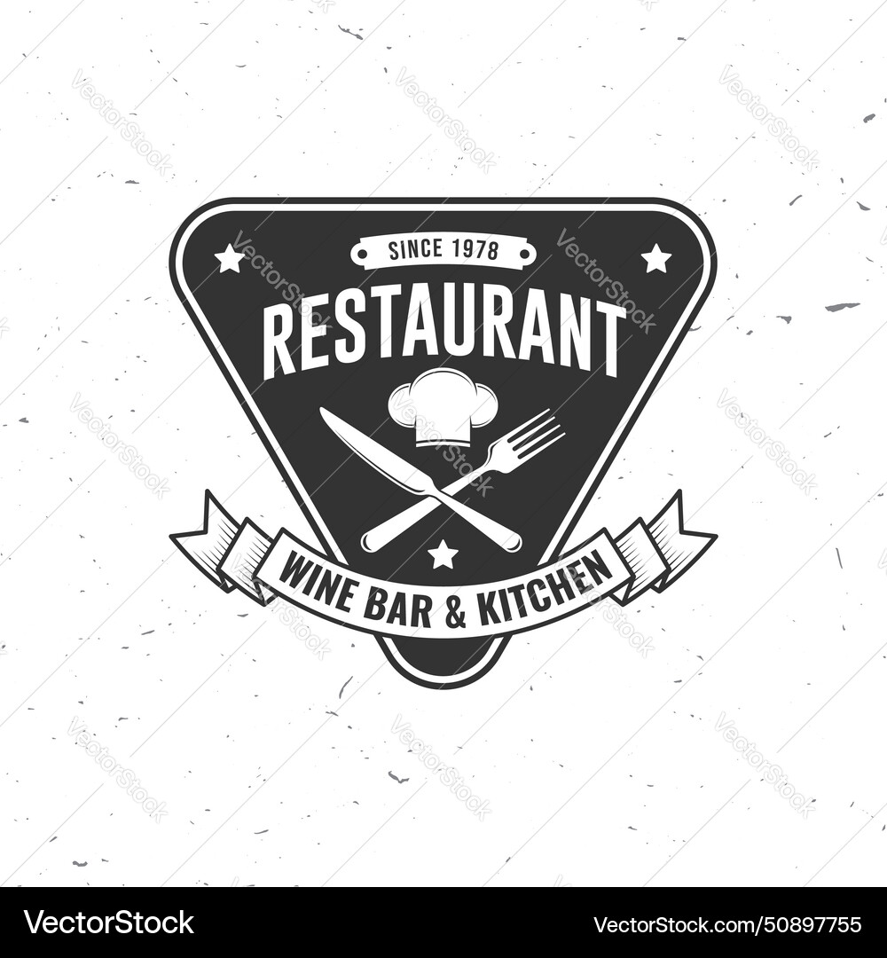 Restaurant shop menu logo Royalty Free Vector Image