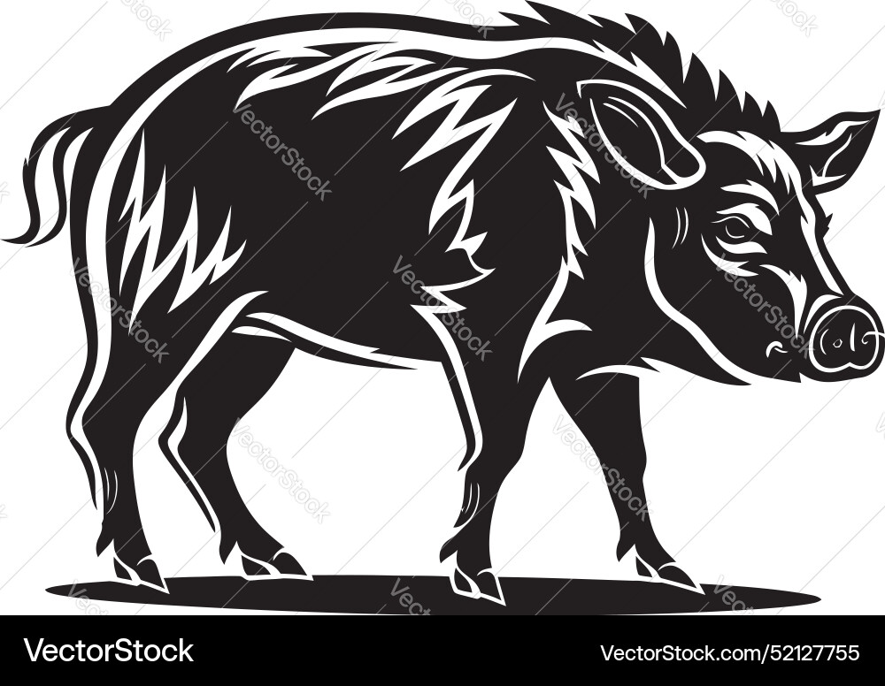 Tusker triumph iconic logo with boar razorback Vector Image