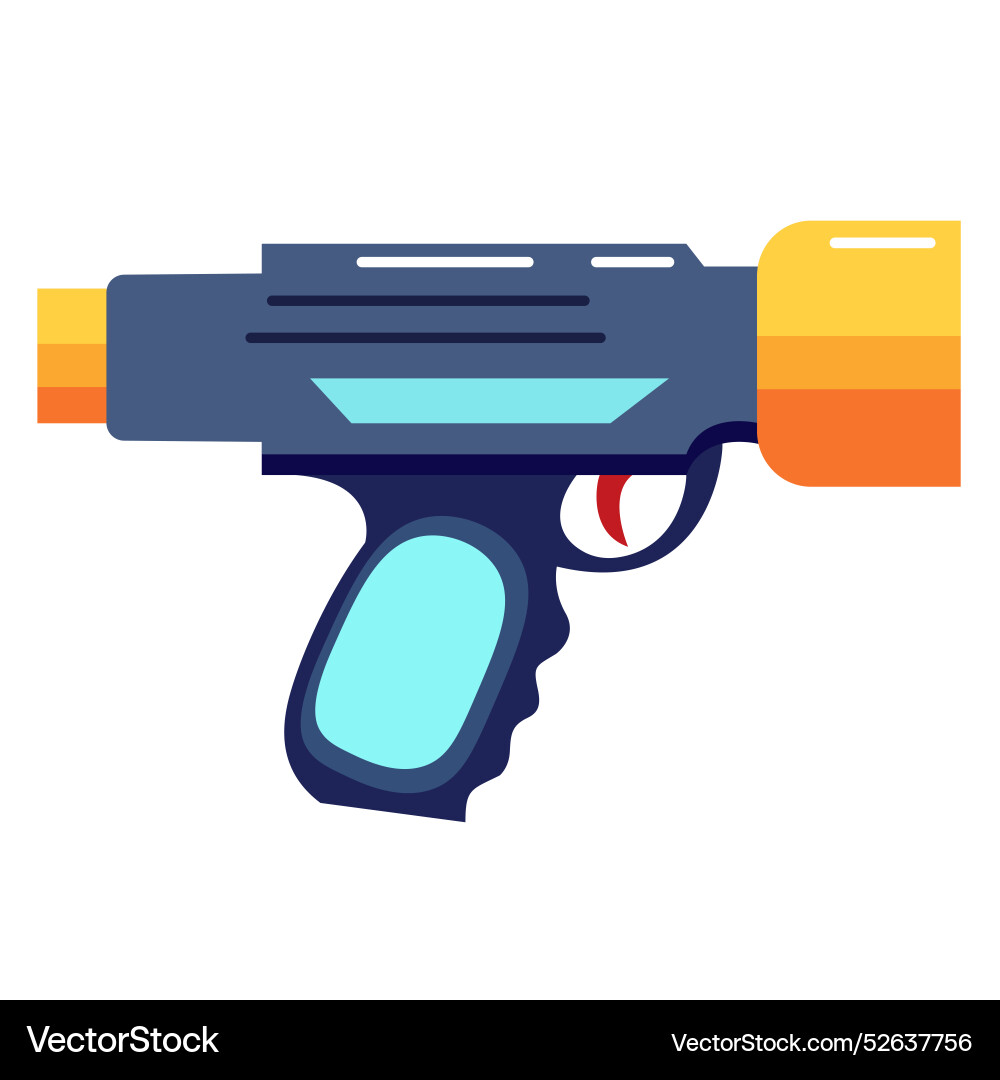 Futuristic weapon clip art space blaster gun Vector Image