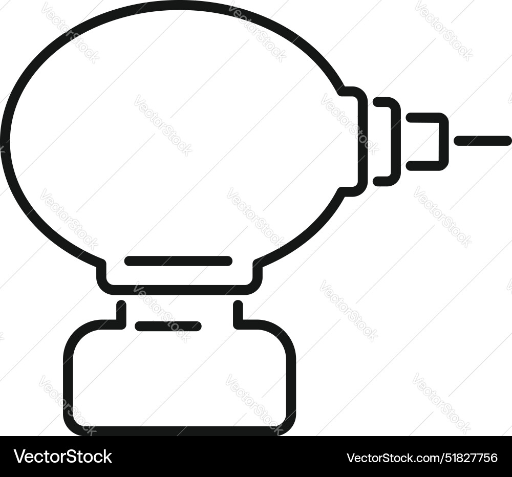 Medical oxygen mask icon showing breathing therapy