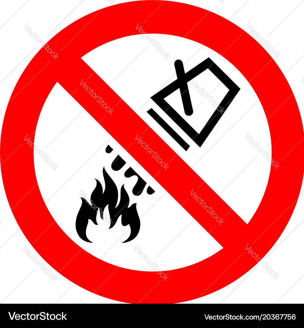 Prohibition red sign Royalty Free Vector Image