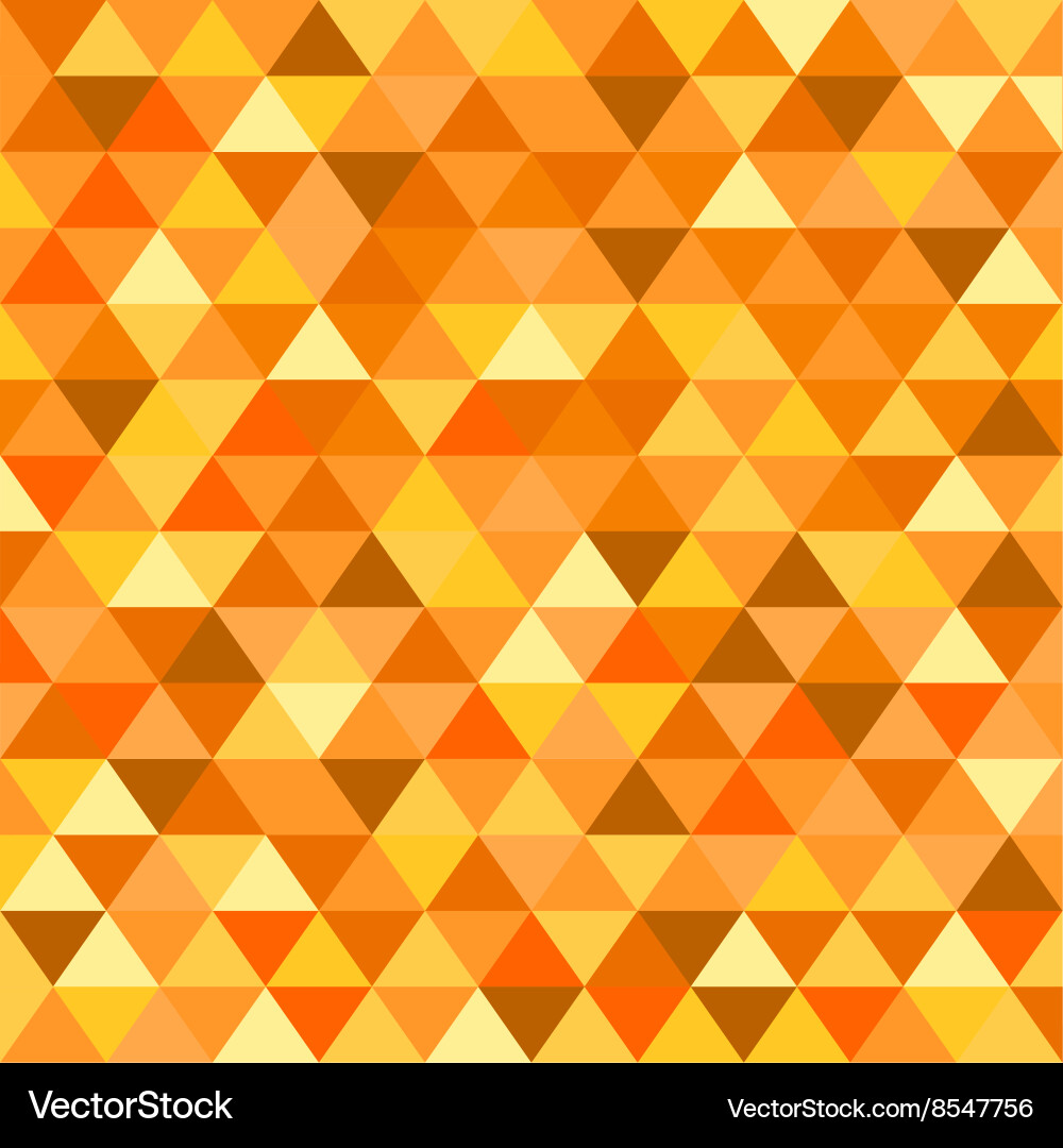 Symmetrical orange triangle Royalty Free Vector Image