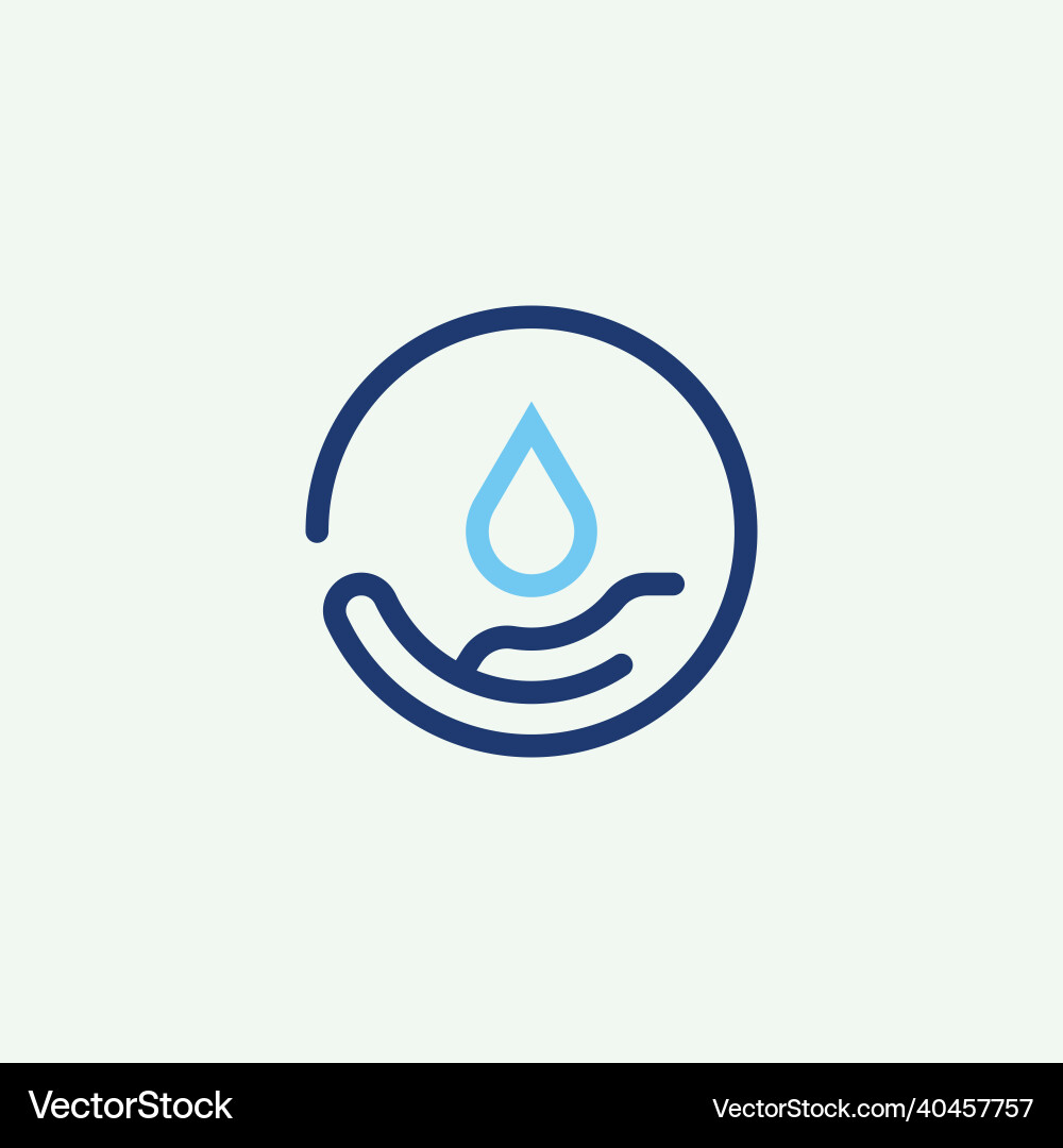 Save water logo Royalty Free Vector Image - VectorStock