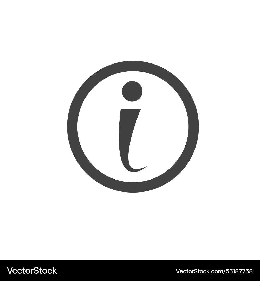 Information sign icon element design template Vector Image