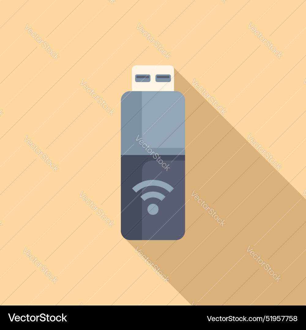 Wifi usb adapter providing stable wireless Vector Image
