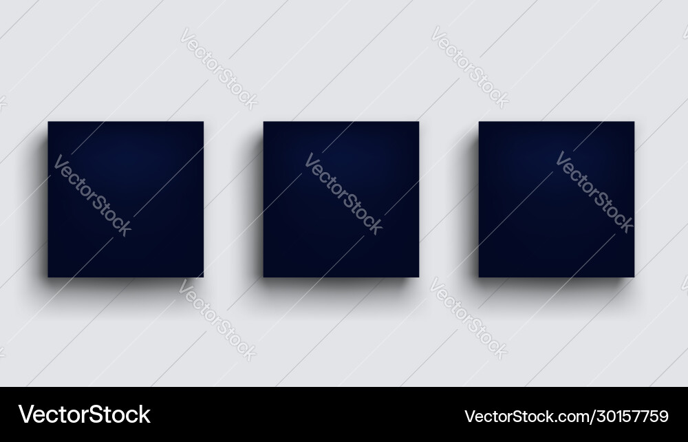 Schwarze Quadrate Innen an weißer Wand Lizenzfreier Vektor