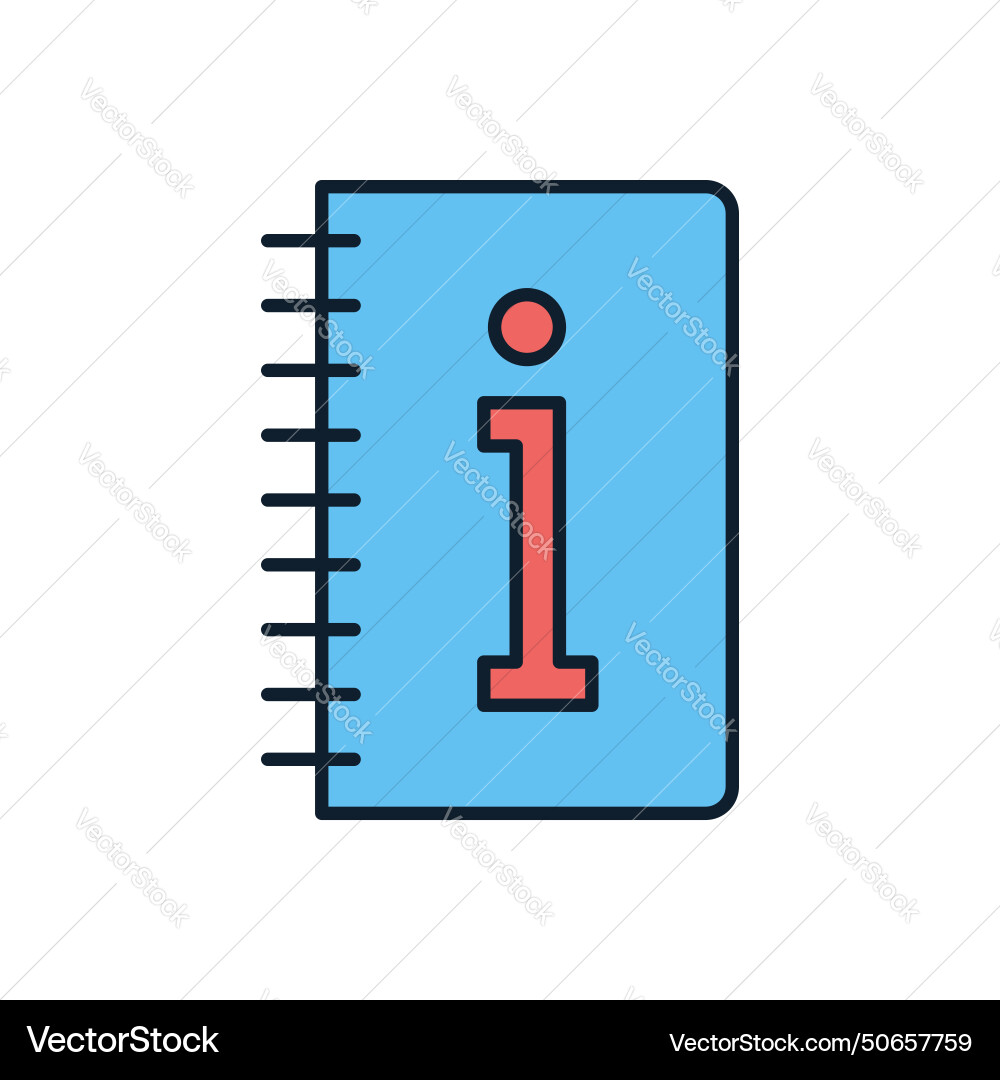 Instruction book related icon Royalty Free Vector Image
