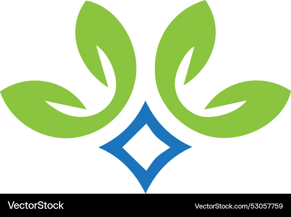 Leaf logo design template Royalty Free Vector Image