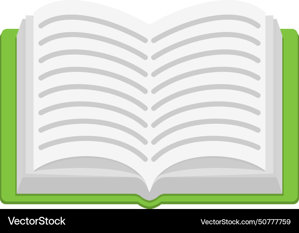 Open book color icon reading and studying symbol Vector Image Open book color icon reading and studying symbol Vector Image