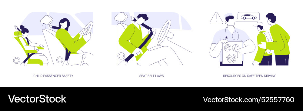 Accident prevention abstract concept Royalty Free Vector