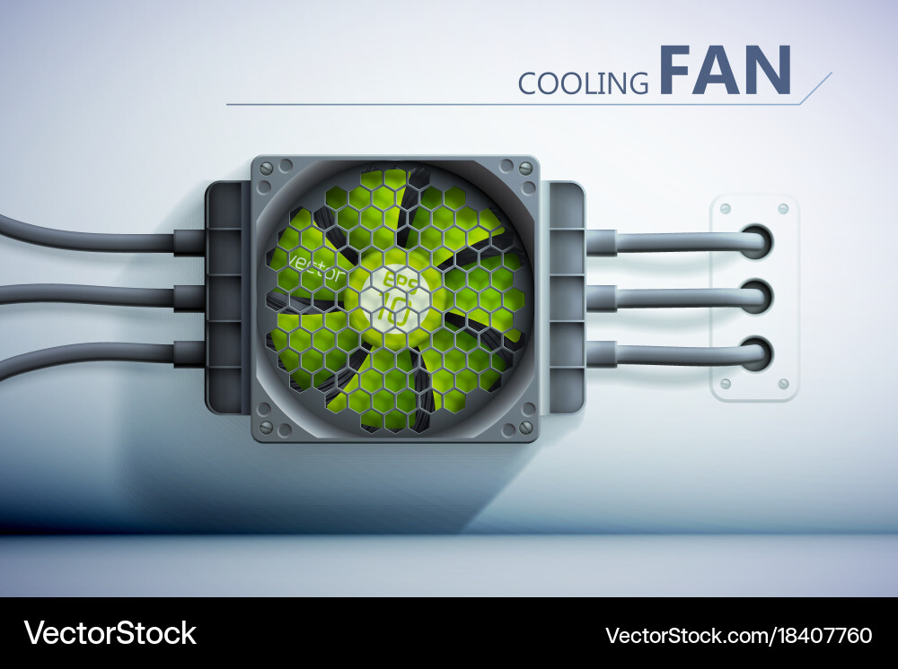 Cooling technology background Royalty Free Vector Image