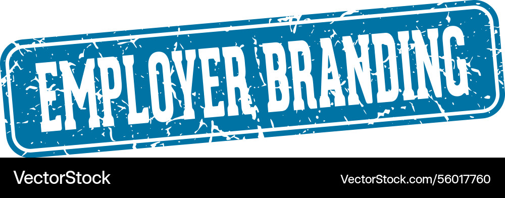 Employer branding rectangular sign employer Vector Image