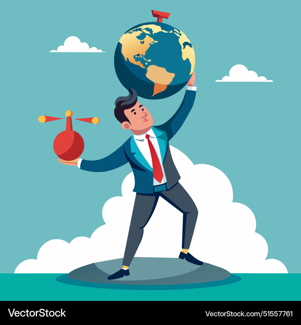 Geopolitical risk world leader conflict war and Vector Image