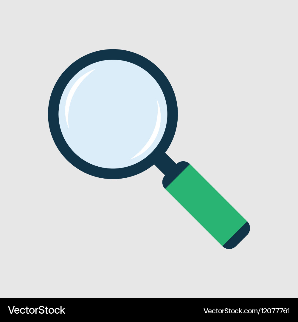Magnifying Glass Icon Royalty Free Vector Image