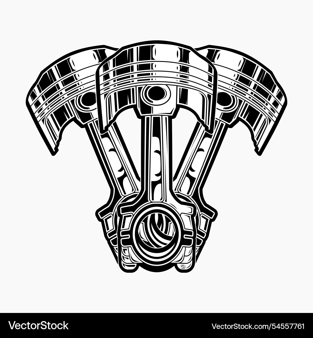 Piston Royalty Free Vector Image - VectorStock