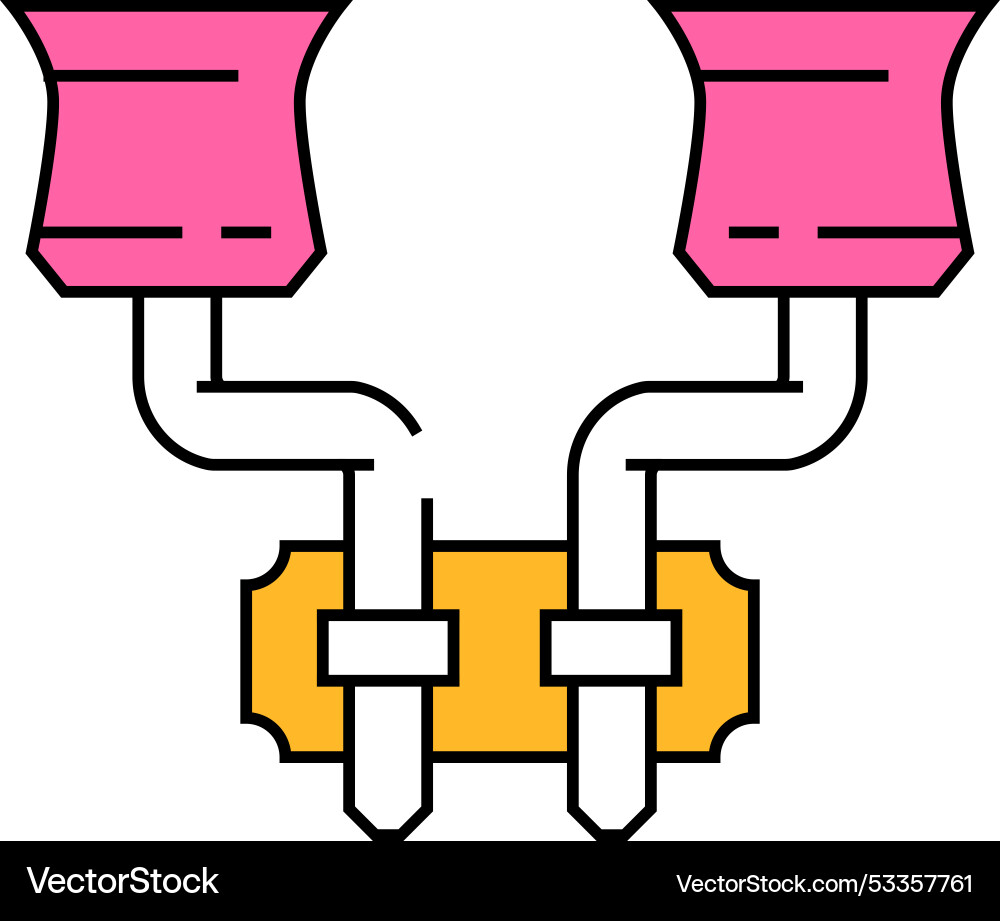 Wall sconces bedroom interior icon color Vector Image