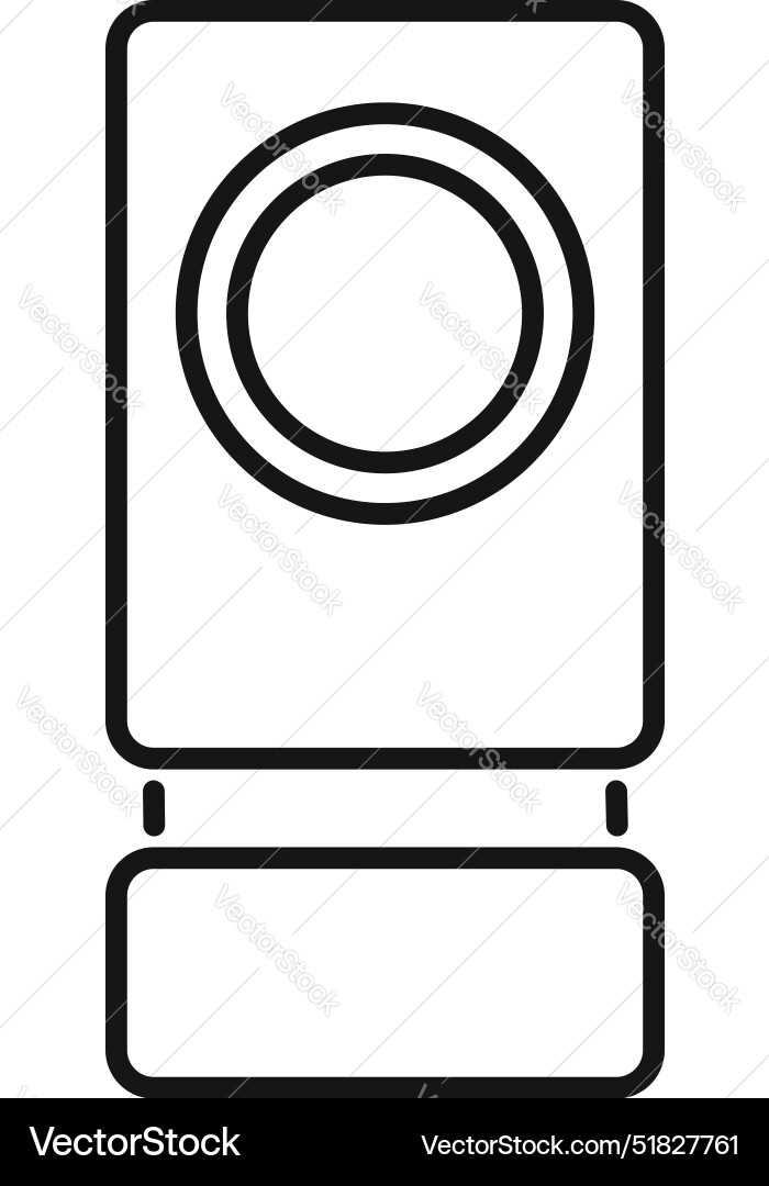 Washing machine showing laundry service symbol Vector Image