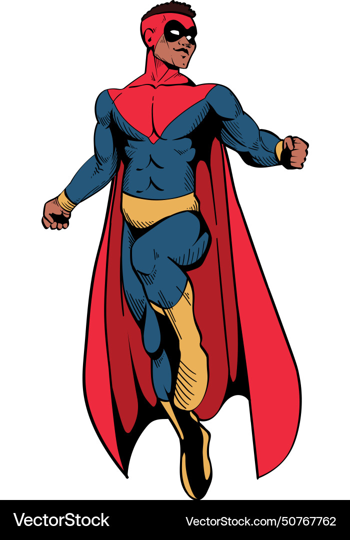 Hero pop art strong Royalty Free Vector Image - VectorStock