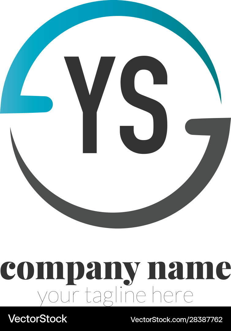 Modern Circle Initial Logo Concept Royalty Free Vector Image