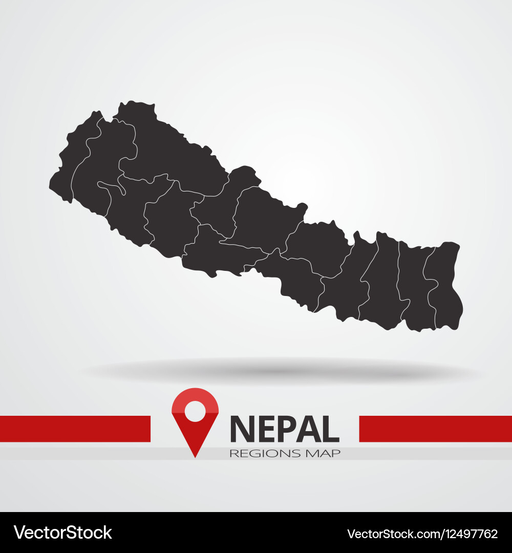 Nepal map Royalty Free Vector Image - VectorStock
