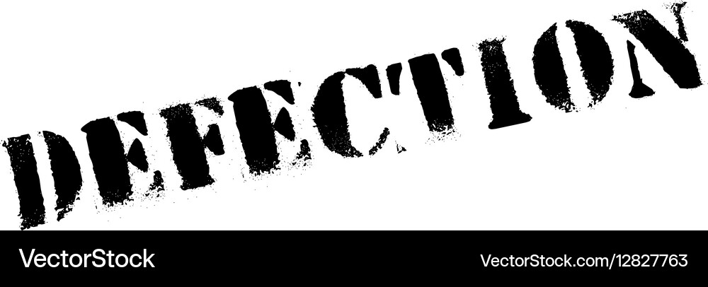 Defection rubber stamp – Royalty-Free Vector | VectorStock