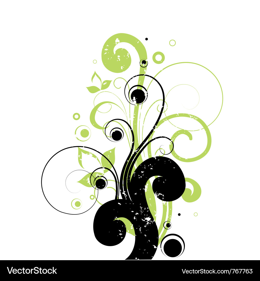 Swirling Floral Pattern Royalty Free Vector Image
