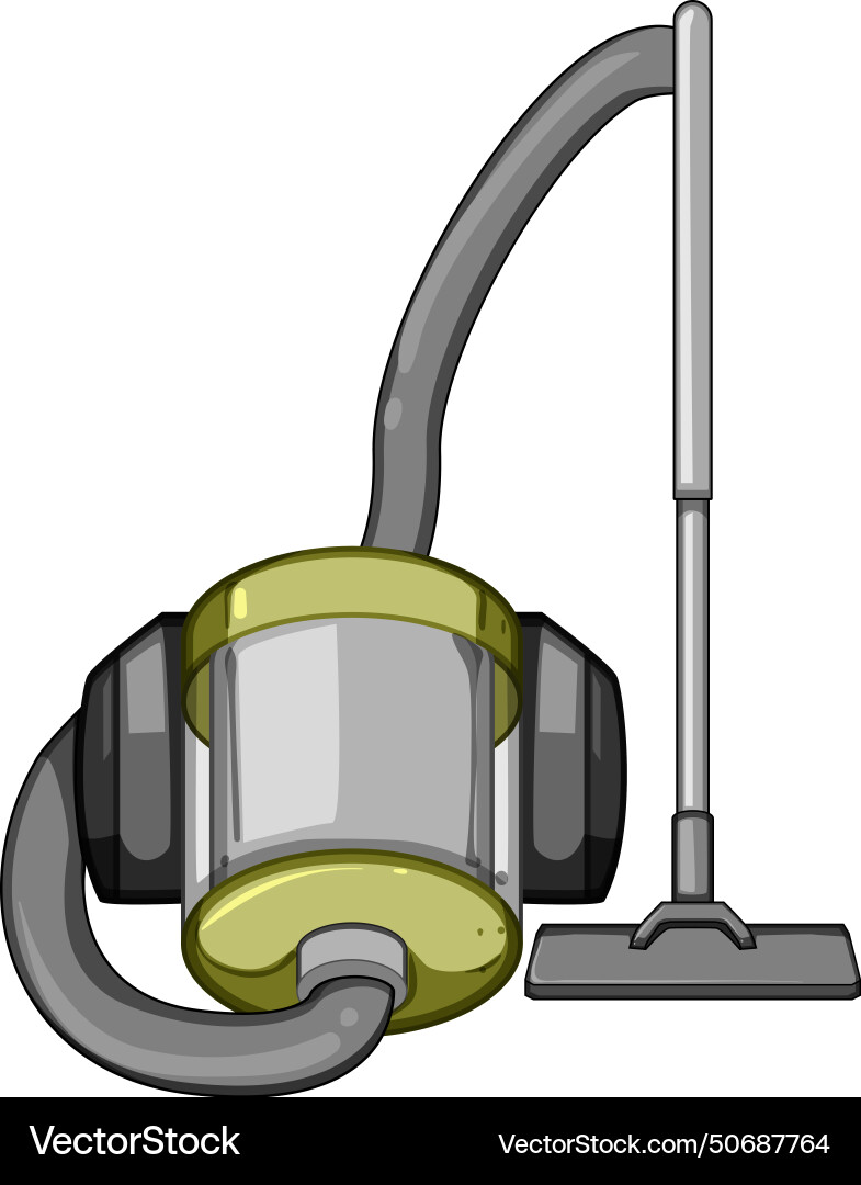 Car electric broom cartoon Royalty Free Vector Image