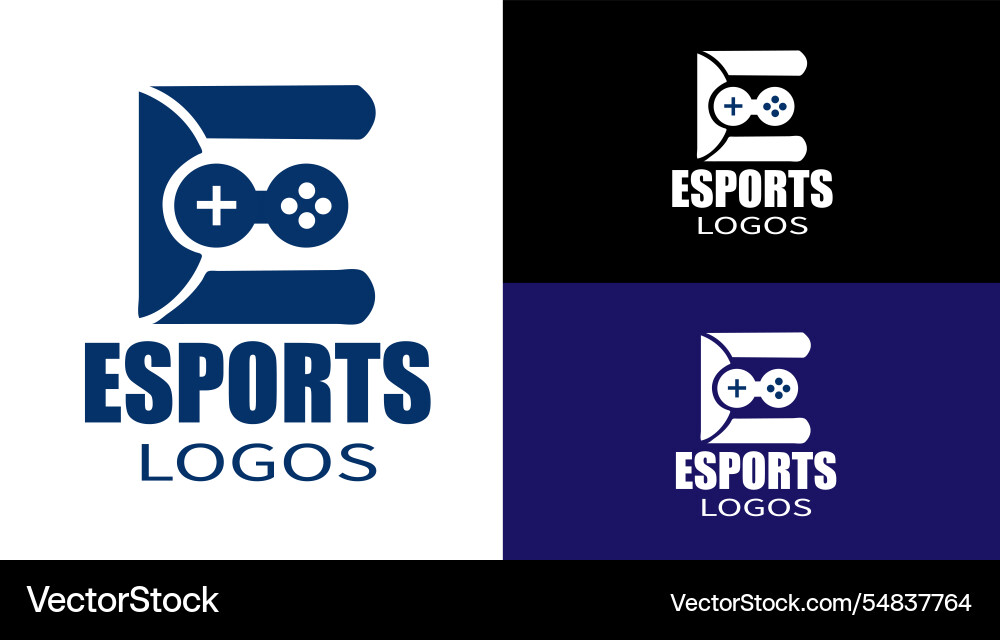 Esports logo template for gaming team or game tour