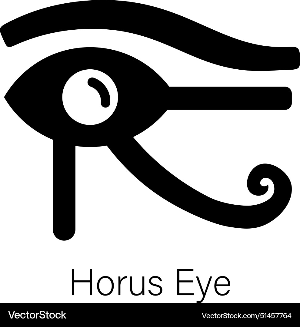 Horus eye Royalty Free Vector Image - VectorStock