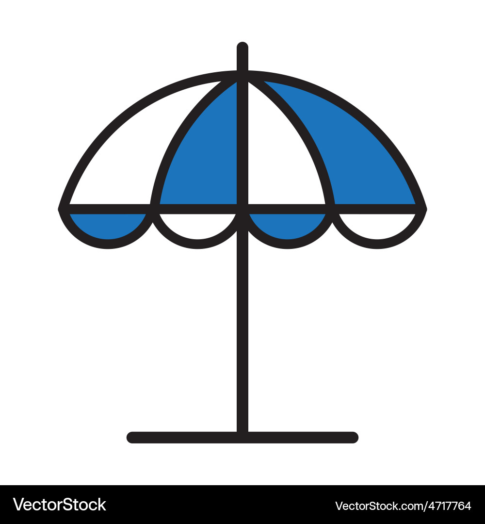 Sunshade Royalty Free Vector Image - VectorStock