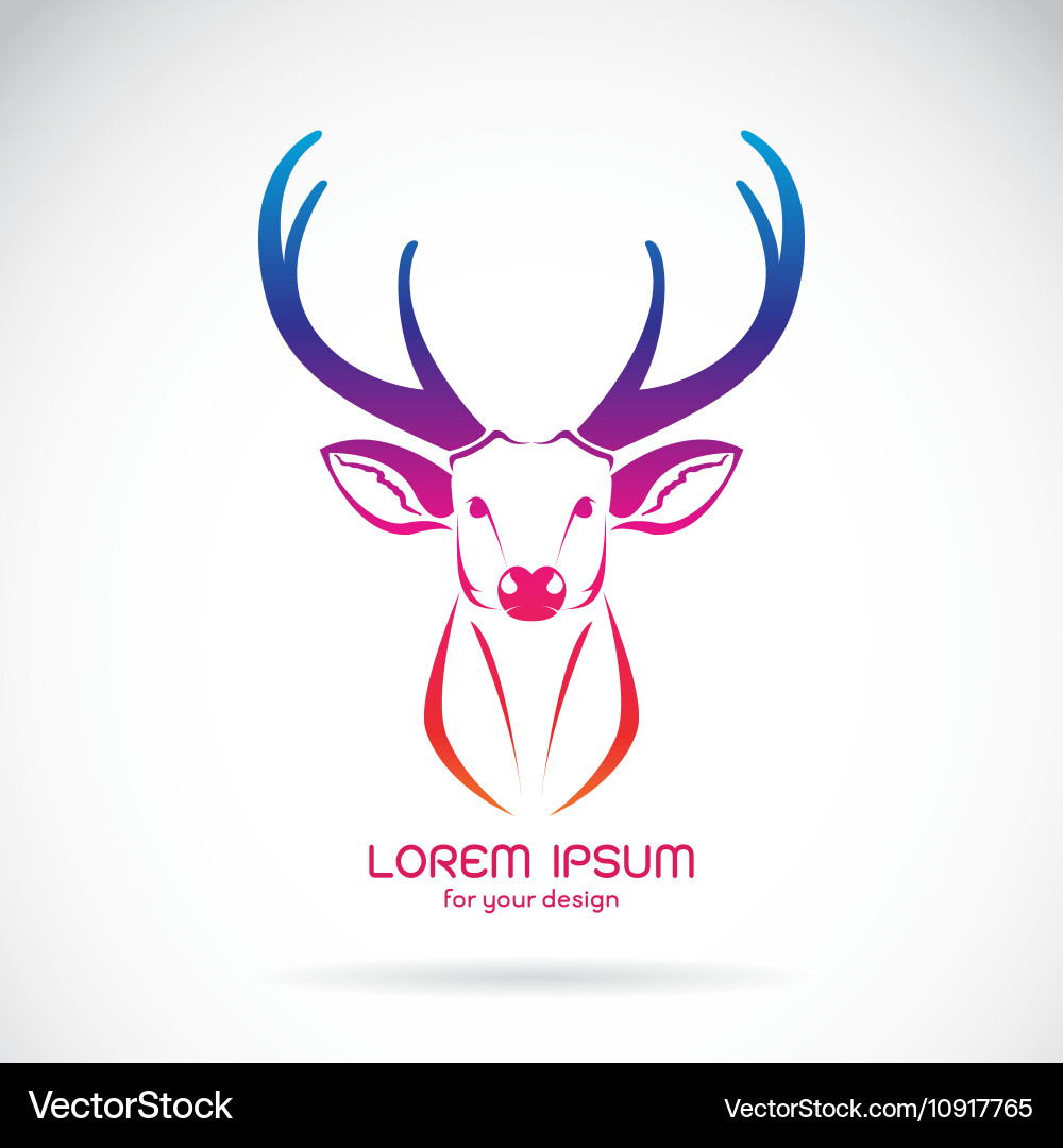 Deer Head Graphic Royalty Free Vector Image - VectorStock