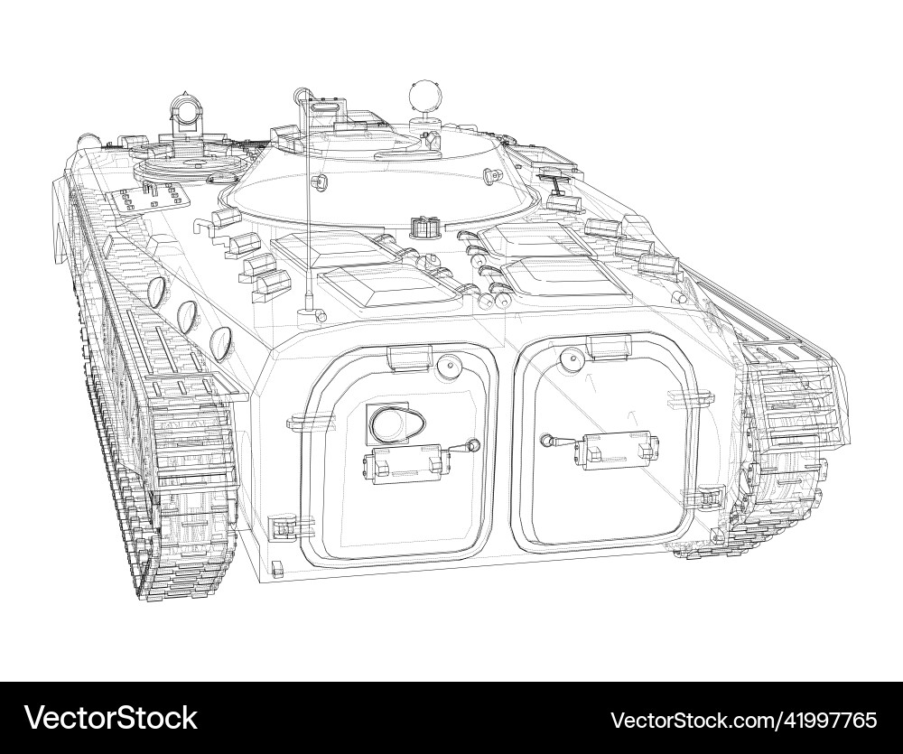 Infantry fighting vehicle Royalty Free Vector Image