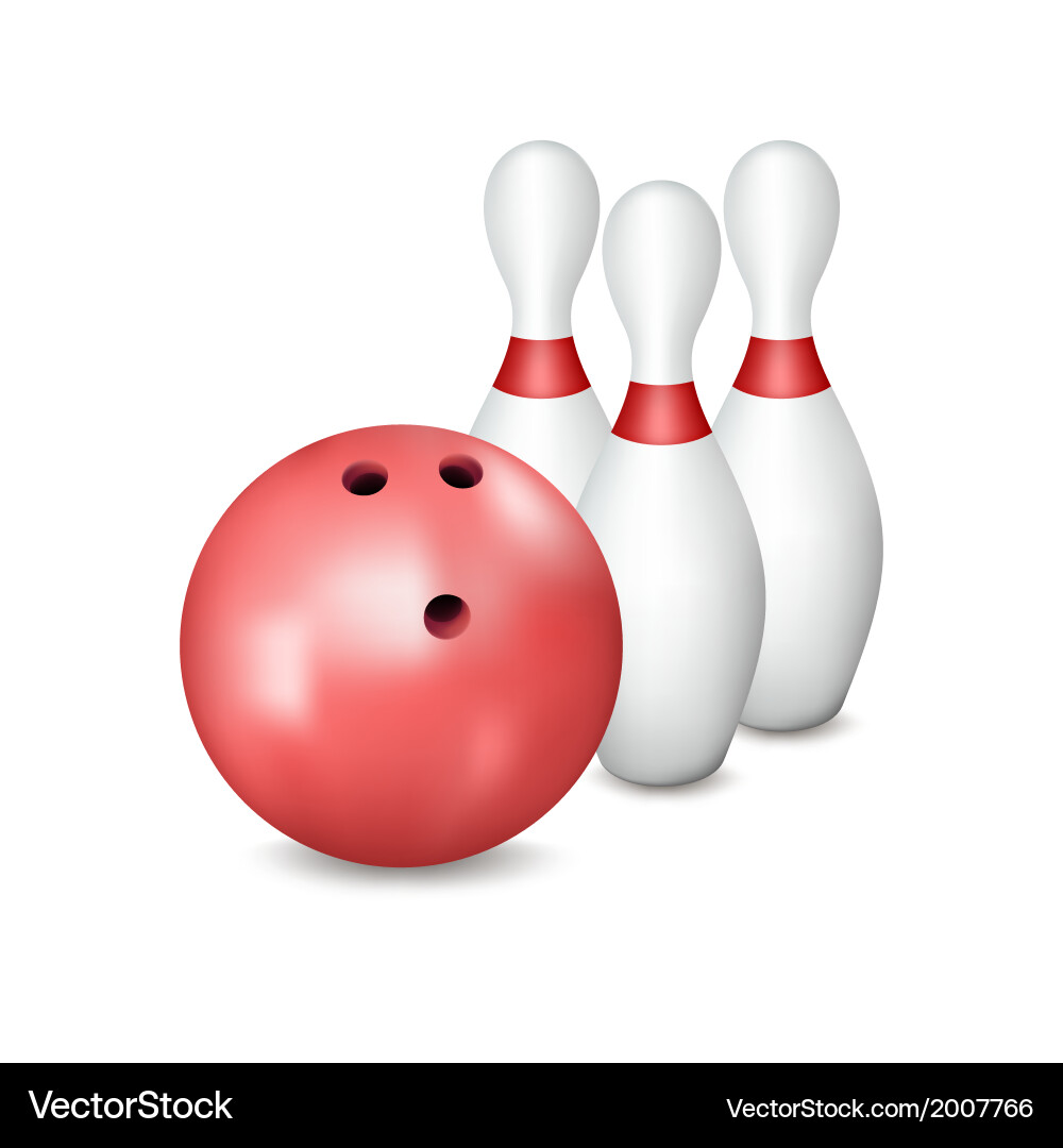 Bowling Royalty Free Vector Image - VectorStock