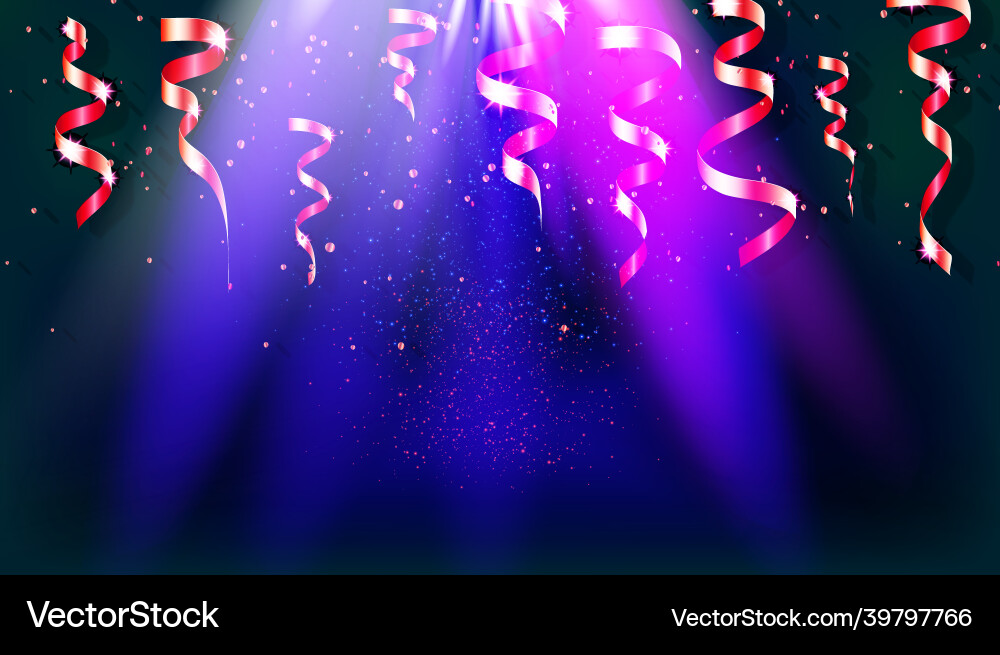 Confetti banner Royalty Free Vector Image - VectorStock