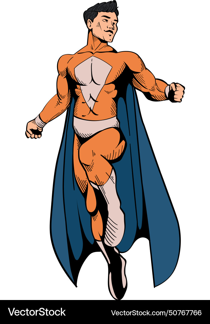 Hero pop art style Royalty Free Vector Image - VectorStock