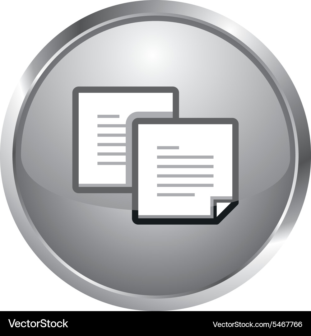 Memo Icon - Flat Style Royalty Free Vector Image