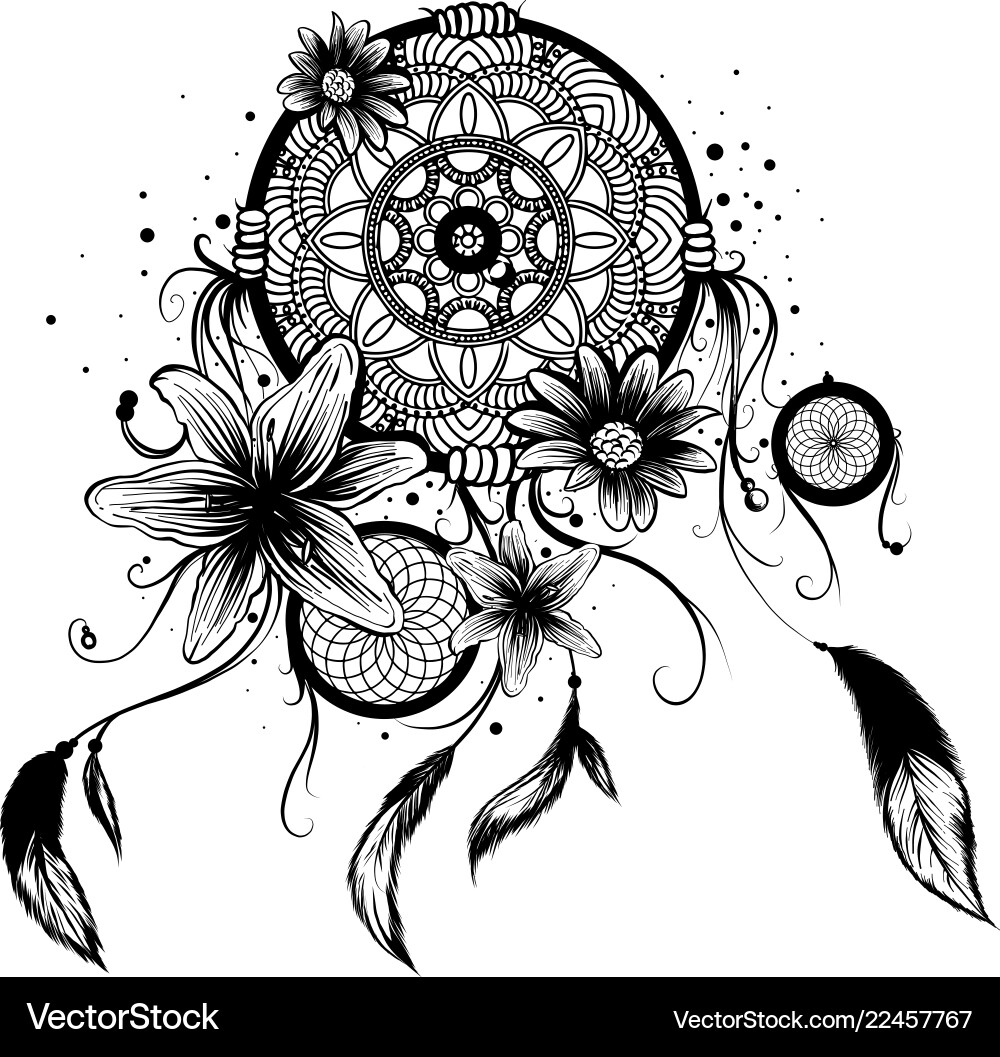 Mandala Feather Vector Images (over 5,900)