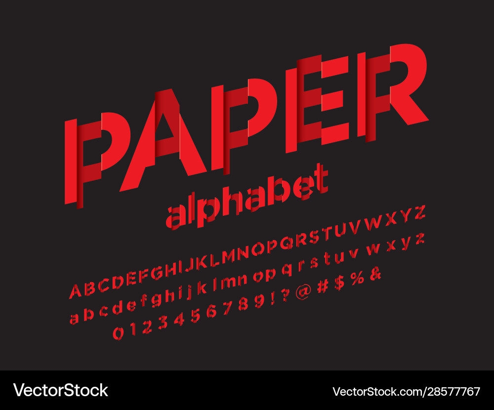 Shredded font Royalty Free Vector Image - VectorStock