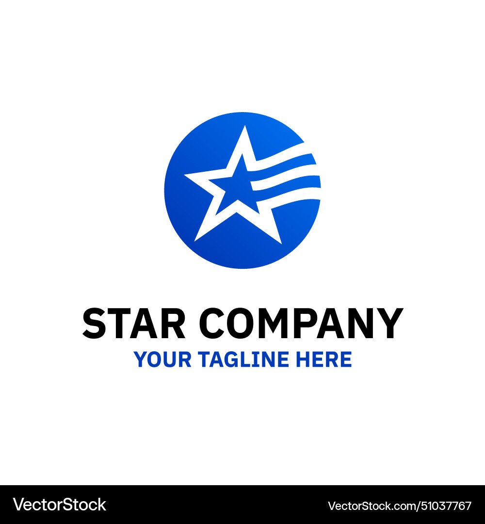 Star award fly winning logo Royalty Free Vector Image