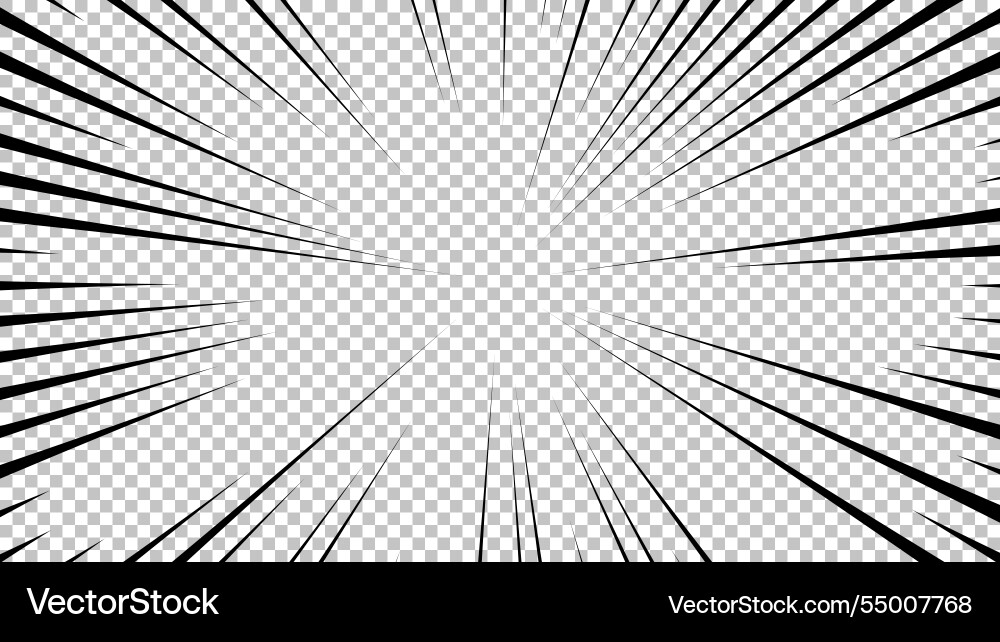 Black comic book transparent background Royalty Free Vector