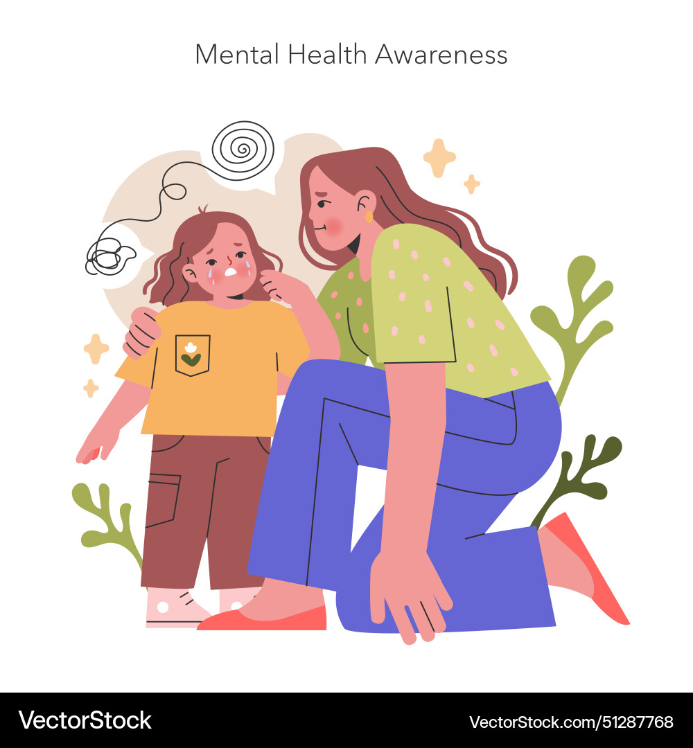 Mental health awareness Royalty Free Vector Image