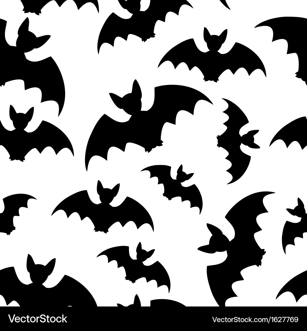 Bat - seamless background Royalty Free Vector Image