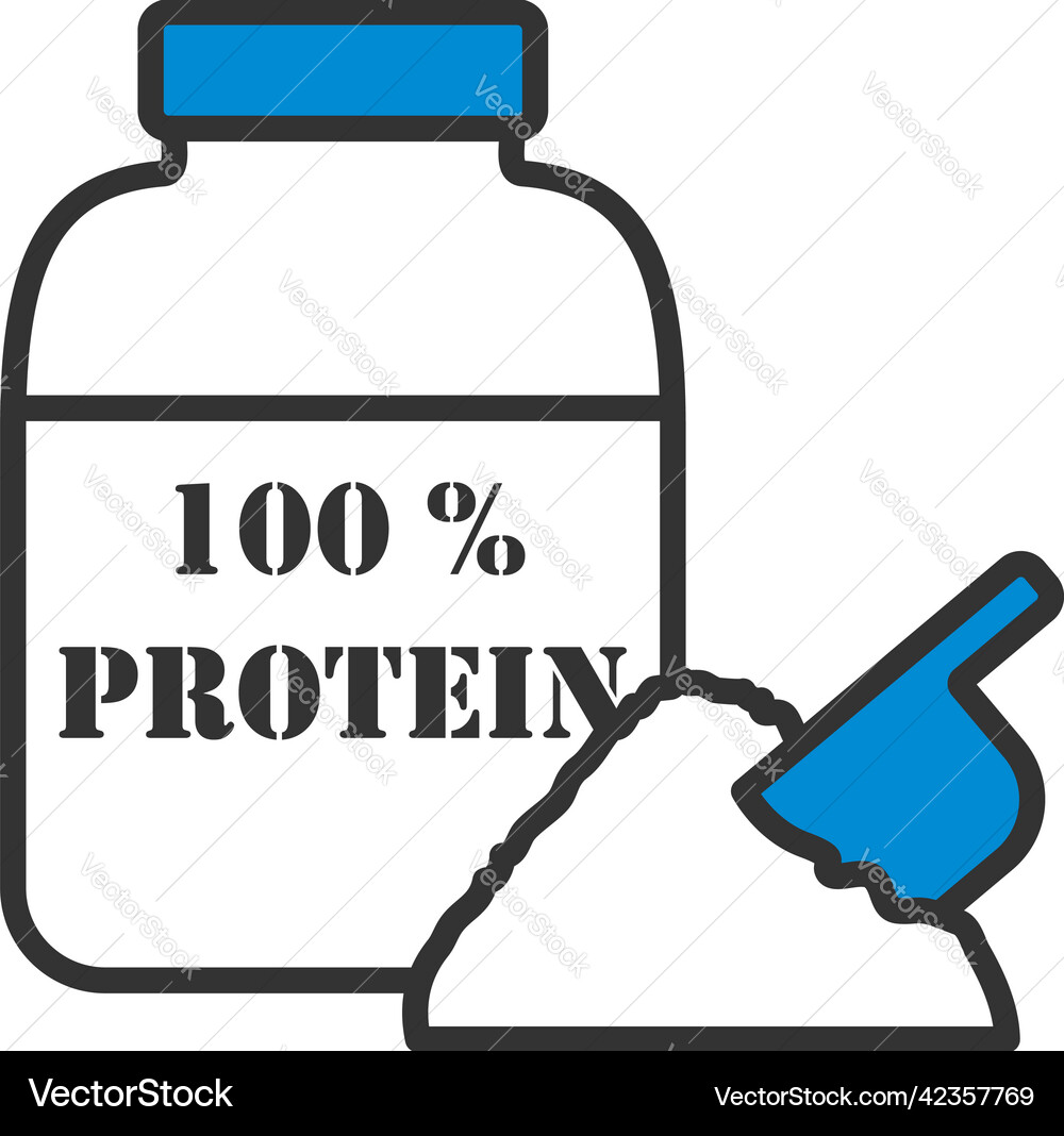 Icon of protein conteiner Royalty Free Vector Image