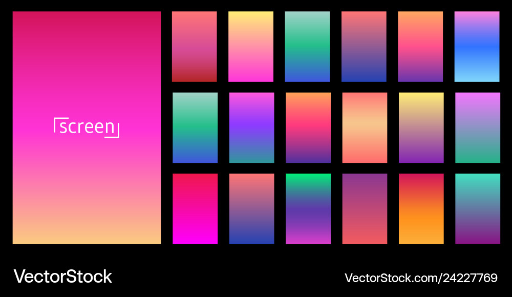 Modern screen design for mobile app collection Vector Image