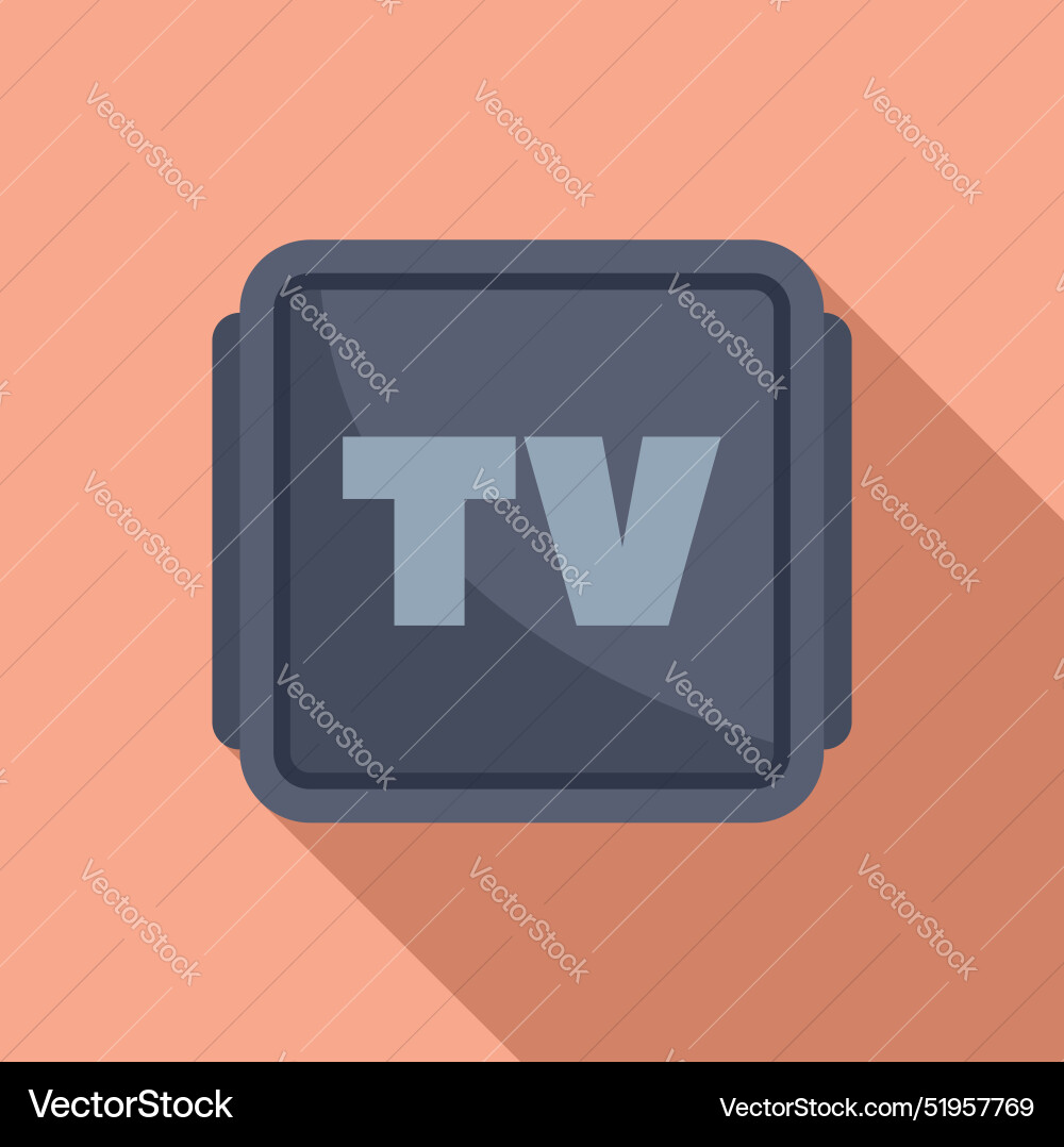 Retro tv set displaying logo on screen Royalty Free Vector
